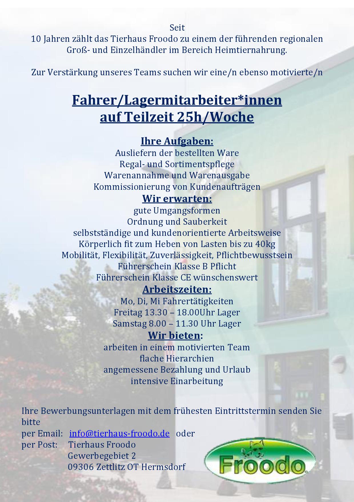 NEW´S - Tierhaus Froodo